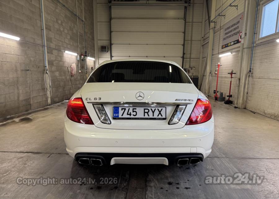 White Mercedes-Benz CL-Class 2011 in Tallinn, with an engine capacity of 5.50 L and mileage of 50 thousand km for 50000 €, photo 7 on AUTOMOTO.COM.LV