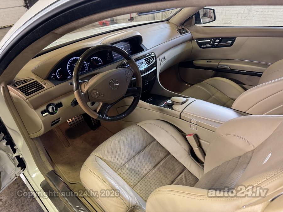 White Mercedes-Benz CL-Class 2011 in Tallinn, with an engine capacity of 5.50 L and mileage of 50 thousand km for 50000 €, photo 13 on AUTOMOTO.COM.LV