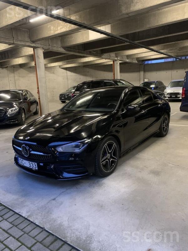 Black Mercedes-Benz CLA 180 2022 in Riga, with an engine capacity of 1.40 L and mileage of 41 thousand km for 30500 €, photo 6 on AUTOMOTO.COM.LV