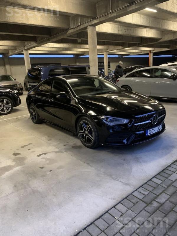 Black Mercedes-Benz CLA 180 2022 in Riga, with an engine capacity of 1.40 L and mileage of 41 thousand km for 30500 €, photo 7 on AUTOMOTO.COM.LV