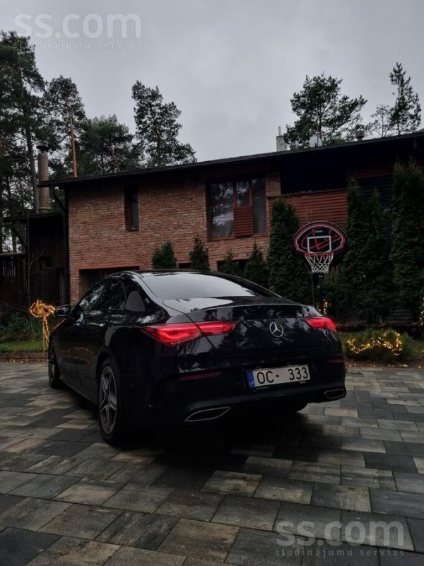 Black Mercedes-Benz CLA 180 2022 in Riga, with an engine capacity of 1.30 L and mileage of 42 thousand km for 29000 €, photo 2 on AUTOMOTO.COM.LV