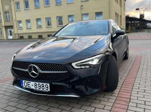 Black Mercedes-Benz CLA 180 2024 in Klaipeda, with an engine capacity of 1.33 L and mileage of 37 thousand km for 27500 €, photo  on AUTOMOTO.COM.LV