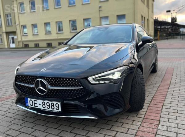 Black Mercedes-Benz CLA 180 2024 in Liepaja, with an engine capacity of 1.30 L and mileage of 37 thousand km for 27500 €, photo 1 on AUTOMOTO.COM.LV