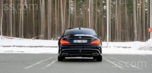 Black Mercedes-Benz CLA 180 2017 in Saldus, with an engine capacity of 1.60 L and mileage of 191 thousand km for 15200 €, photo 3 on AUTOMOTO.COM.LV