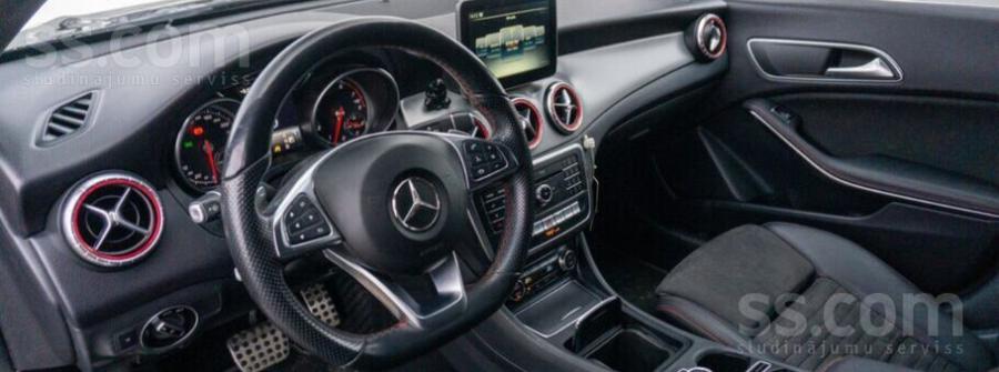 Black Mercedes-Benz CLA 180 2017 in Saldus, with an engine capacity of 1.60 L and mileage of 191 thousand km for 15200 €, photo 9 on AUTOMOTO.COM.LV