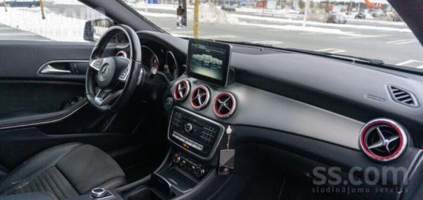 Black Mercedes-Benz CLA 180 2017 in Saldus, with an engine capacity of 1.60 L and mileage of 191 thousand km for 15200 €, photo 9 on AUTOMOTO.COM.LV