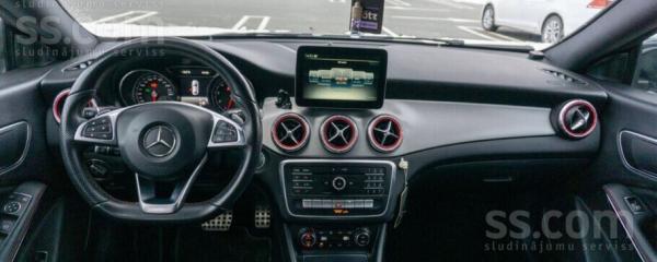 Black Mercedes-Benz CLA 180 2017 in Saldus, with an engine capacity of 1.60 L and mileage of 191 thousand km for 15200 €, photo 10 on AUTOMOTO.COM.LV