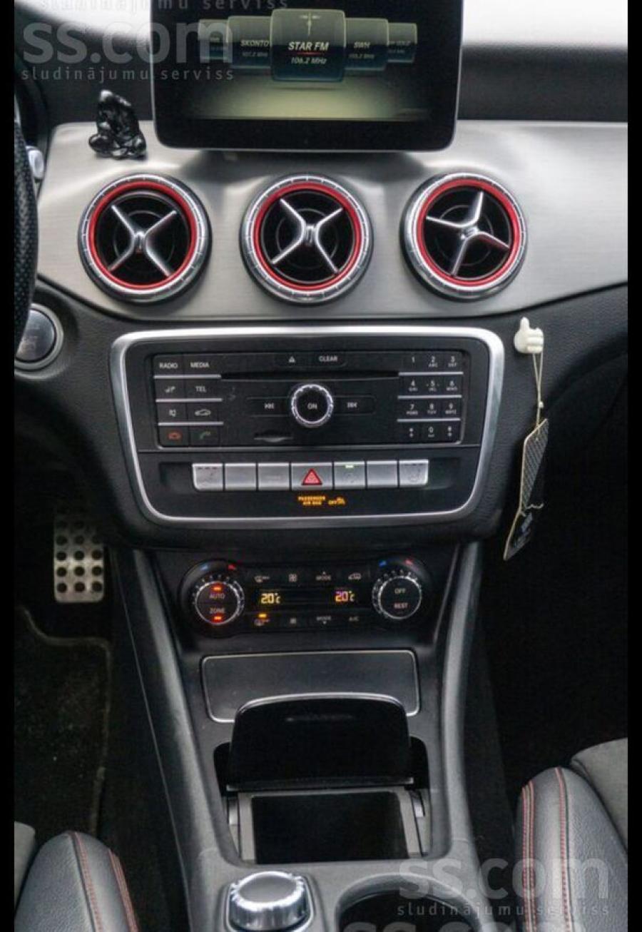 Black Mercedes-Benz CLA 180 2017 in Saldus, with an engine capacity of 1.60 L and mileage of 191 thousand km for 15200 €, photo 12 on AUTOMOTO.COM.LV