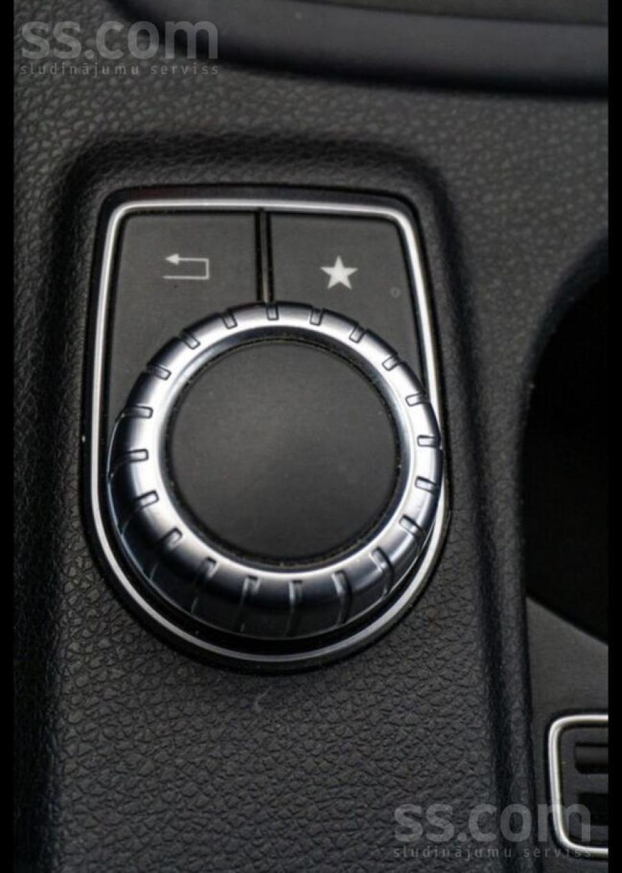 Black Mercedes-Benz CLA 180 2017 in Saldus, with an engine capacity of 1.60 L and mileage of 191 thousand km for 15200 €, photo 14 on AUTOMOTO.COM.LV
