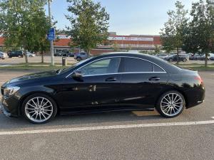 Black Mercedes-Benz CLA 180 2017 in Vilnius, with an engine capacity of 1.60 L and mileage of 38 thousand km for 21450 €, photo  on AUTOMOTO.COM.LV