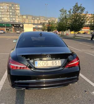Black Mercedes-Benz CLA 180 2017 in Vilnius, with an engine capacity of 1.60 L and mileage of 38 thousand km for 21450 €, photo 5 on AUTOMOTO.COM.LV