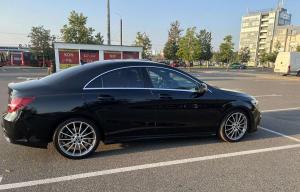 Black Mercedes-Benz CLA 180 2017 in Vilnius, with an engine capacity of 1.60 L and mileage of 38 thousand km for 21450 €, photo 6 on AUTOMOTO.COM.LV