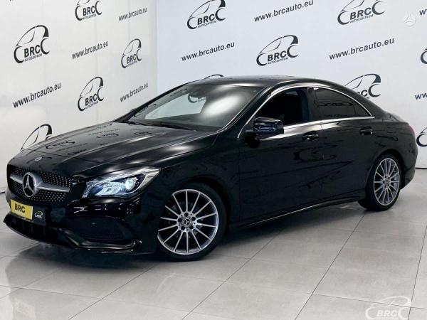 Black Mercedes-Benz CLA 180 2017 in Vilnius, with an engine capacity of 1.60 L and mileage of 38 thousand km for 19450 €, photo 1 on AUTOMOTO.COM.LV
