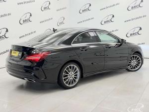 Black Mercedes-Benz CLA 180 2017 in Vilnius, with an engine capacity of 1.60 L and mileage of 38 thousand km for 19450 €, photo 4 on AUTOMOTO.COM.LV