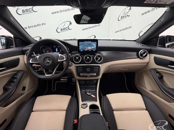 Black Mercedes-Benz CLA 180 2017 in Vilnius, with an engine capacity of 1.60 L and mileage of 38 thousand km for 19450 €, photo 5 on AUTOMOTO.COM.LV