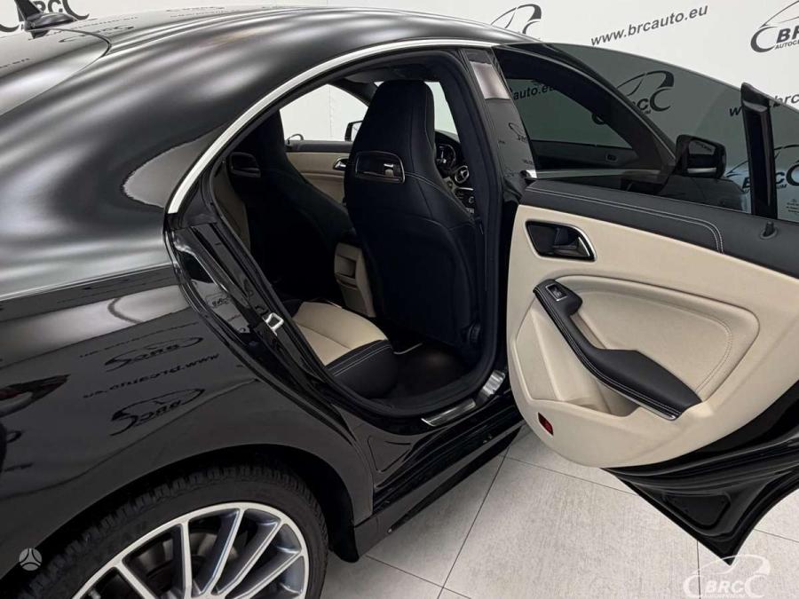 Black Mercedes-Benz CLA 180 2017 in Vilnius, with an engine capacity of 1.60 L and mileage of 38 thousand km for 19450 €, photo 15 on AUTOMOTO.COM.LV