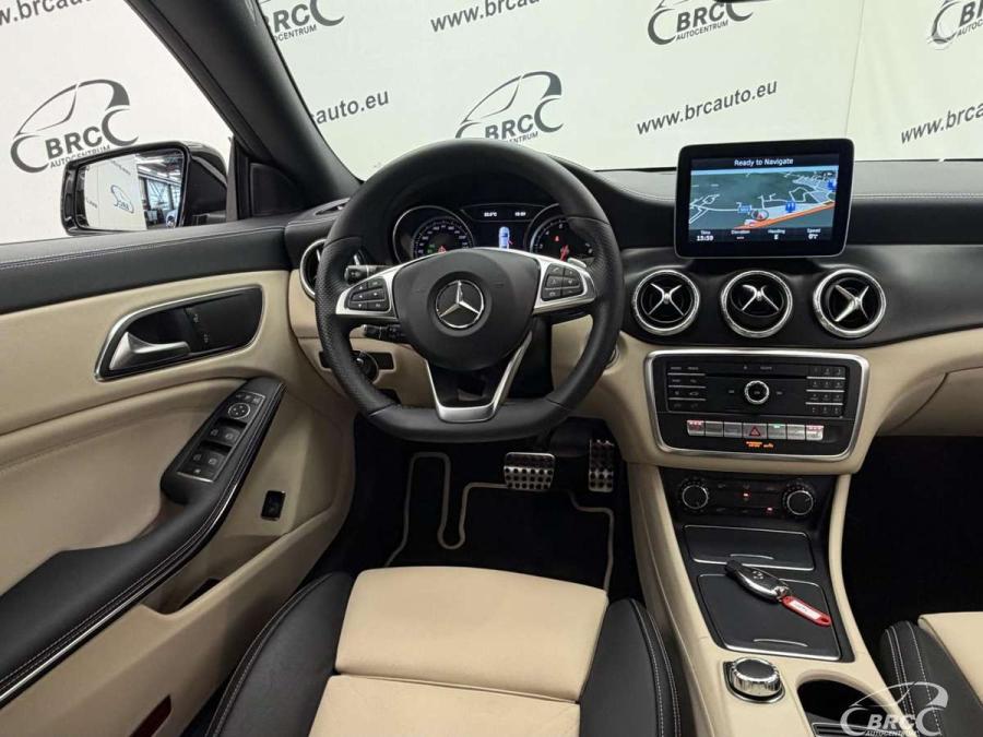 Black Mercedes-Benz CLA 180 2017 in Vilnius, with an engine capacity of 1.60 L and mileage of 38 thousand km for 19450 €, photo 16 on AUTOMOTO.COM.LV