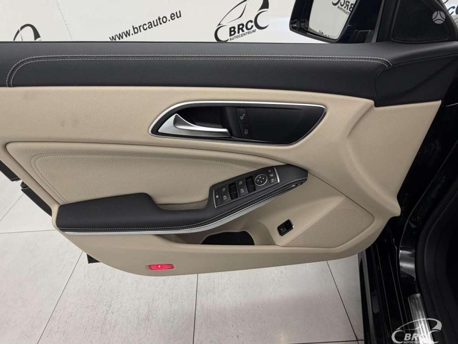 Black Mercedes-Benz CLA 180 2017 in Vilnius, with an engine capacity of 1.60 L and mileage of 38 thousand km for 19450 €, photo 22 on AUTOMOTO.COM.LV
