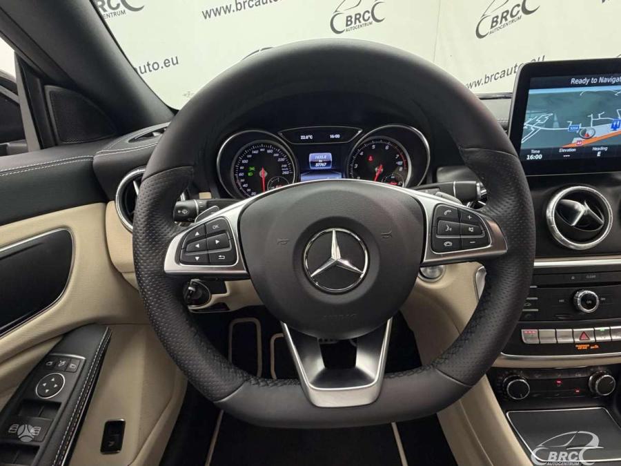 Black Mercedes-Benz CLA 180 2017 in Vilnius, with an engine capacity of 1.60 L and mileage of 38 thousand km for 19450 €, photo 30 on AUTOMOTO.COM.LV