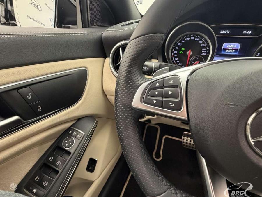 Black Mercedes-Benz CLA 180 2017 in Vilnius, with an engine capacity of 1.60 L and mileage of 38 thousand km for 19450 €, photo 32 on AUTOMOTO.COM.LV