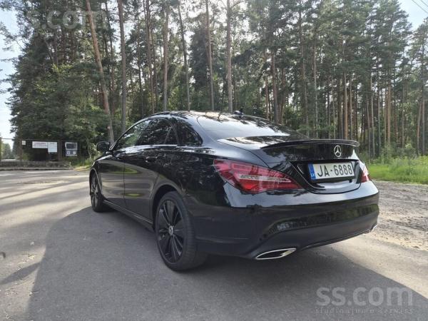 Black Mercedes-Benz CLA 180 2018 in Riga, with an engine capacity of 1.50 L and mileage of 147 thousand km for 15500 €, photo 6 on AUTOMOTO.COM.LV