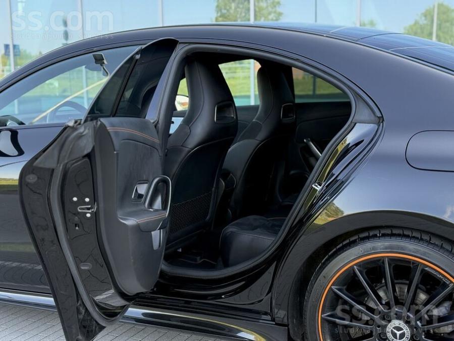 Black Mercedes-Benz CLA 180 2019 in Rezekne, with an engine capacity of 1.30 L and mileage of 168 thousand km for 22490 €, photo 14 on AUTOMOTO.COM.LV