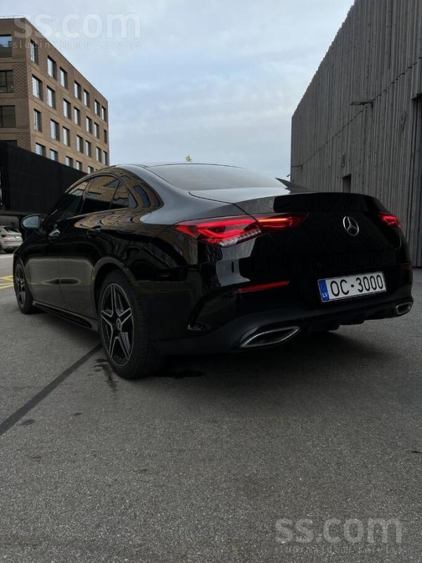 Black Mercedes-Benz CLA 180 2020 in Riga, with an engine capacity of 1.40 L and mileage of 84 thousand km for 26500 €, photo 4 on AUTOMOTO.COM.LV