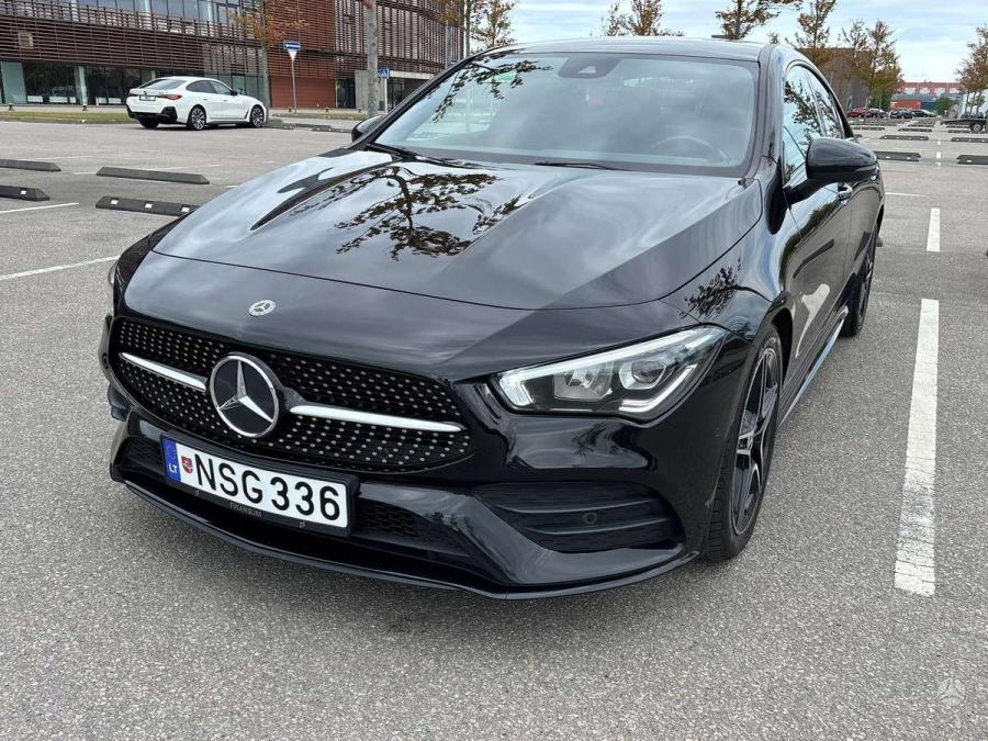 Black Mercedes-Benz CLA 180 2020 in Klaipeda, with an engine capacity of 1.33 L and mileage of 88 thousand km for 25000 €, photo 1 on AUTOMOTO.COM.LV