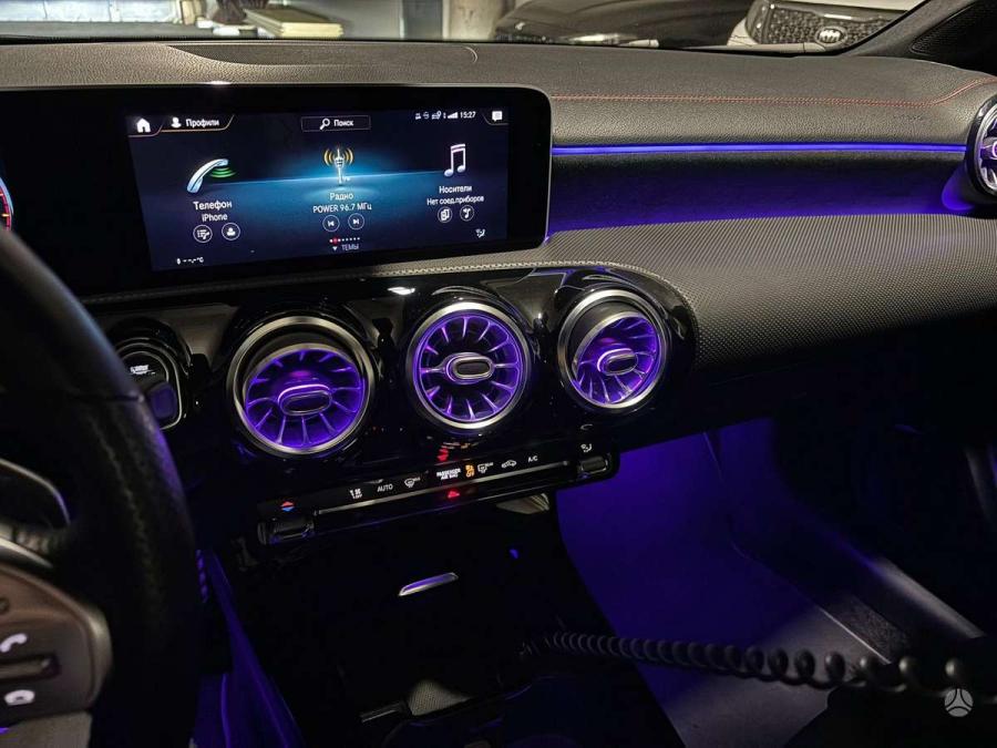 Black Mercedes-Benz CLA 180 2020 in Klaipeda, with an engine capacity of 1.33 L and mileage of 88 thousand km for 25000 €, photo 18 on AUTOMOTO.COM.LV