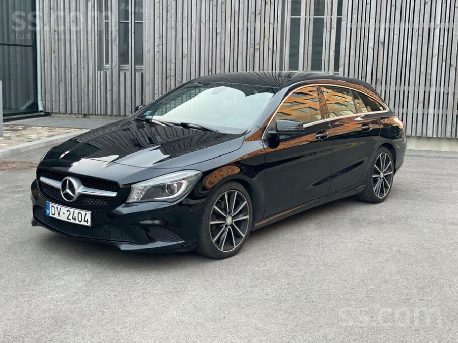 Black Mercedes-Benz CLA 180 2015 in Riga, with an engine capacity of 1.60 L and mileage of 138 thousand km for 13500 €, photo 1 on AUTOMOTO.COM.LV