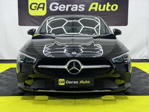 Black Mercedes-Benz CLA 180 2020 in Vilnius, with an engine capacity of 1.33 L and mileage of 57 thousand km for 19700 €, photo 2 on AUTOMOTO.COM.LV