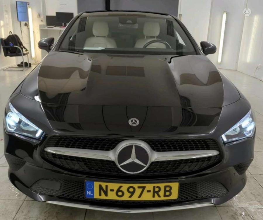Black Mercedes-Benz CLA 180 2021 in Vilnius, with an engine capacity of 1.33 L and mileage of 162 thousand km for 20268 €, photo 16 on AUTOMOTO.COM.LV