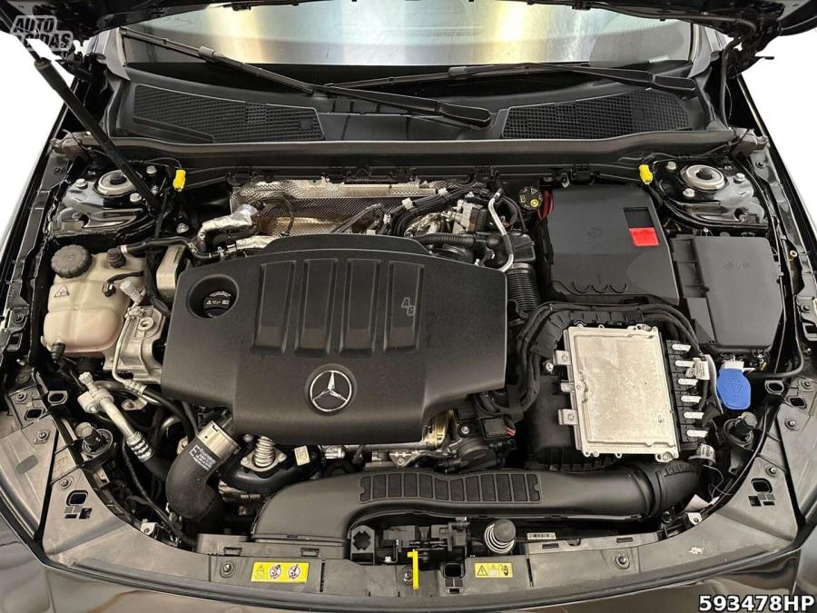 Black Mercedes-Benz CLA 180 2022 in Kaunas, with an engine capacity of 2.00 L and mileage of 38 thousand km for 29019 €, photo 7 on AUTOMOTO.COM.LV