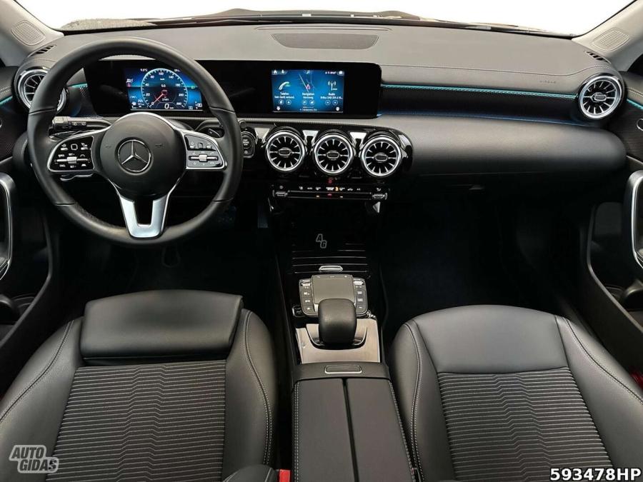 Black Mercedes-Benz CLA 180 2022 in Kaunas, with an engine capacity of 2.00 L and mileage of 38 thousand km for 29019 €, photo 8 on AUTOMOTO.COM.LV
