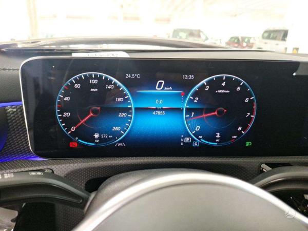Black Mercedes-Benz CLA 180 2022 in Vilnius, with an engine capacity of 1.33 L and mileage of 48 thousand km for 23840 €, photo 8 on AUTOMOTO.COM.LV