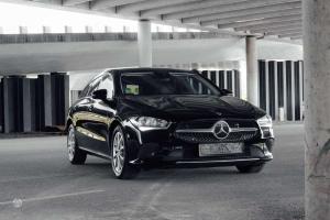 Black Mercedes-Benz CLA 180 2022 in Kaunas, with an engine capacity of 1.95 L and mileage of 101 thousand km for 18400 €, photo 3 on AUTOMOTO.COM.LV