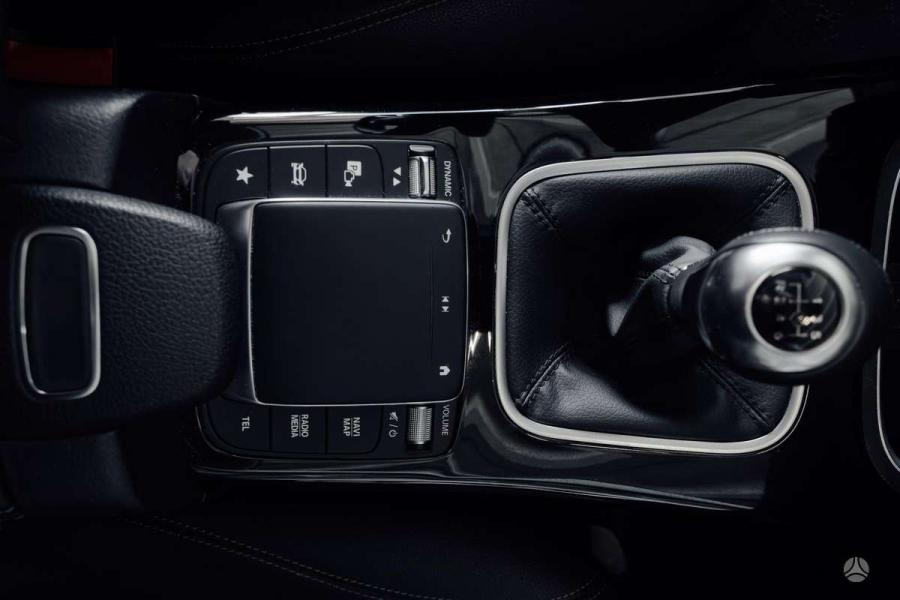 Black Mercedes-Benz CLA 180 2022 in Kaunas, with an engine capacity of 1.95 L and mileage of 101 thousand km for 18400 €, photo 20 on AUTOMOTO.COM.LV
