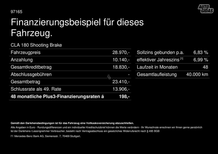 Черный Мерседес ЦЛА 180 2024 в Каунас, объемом двигателя 1.30 л и пробегом 21 тыс. км за 32141 €, фото 2 на AUTOMOTO.COM.LV