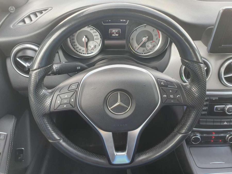 Grey Mercedes-Benz CLA 180 2014 in Taurage, with an engine capacity of 1.50 L and mileage of 127 thousand km for 11500 €, photo 24 on AUTOMOTO.COM.LV