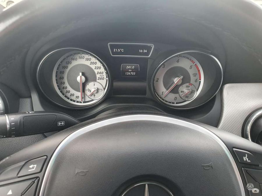 Grey Mercedes-Benz CLA 180 2014 in Taurage, with an engine capacity of 1.50 L and mileage of 127 thousand km for 11500 €, photo 25 on AUTOMOTO.COM.LV