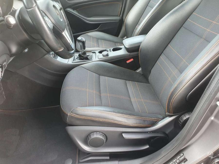Grey Mercedes-Benz CLA 180 2014 in Taurage, with an engine capacity of 1.50 L and mileage of 127 thousand km for 11500 €, photo 35 on AUTOMOTO.COM.LV