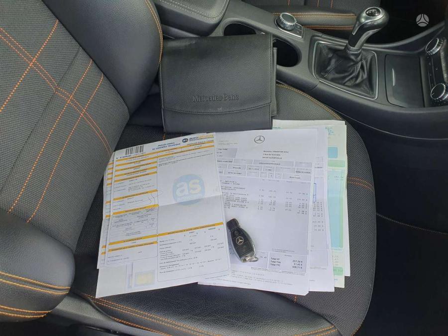 Grey Mercedes-Benz CLA 180 2014 in Taurage, with an engine capacity of 1.50 L and mileage of 127 thousand km for 11500 €, photo 43 on AUTOMOTO.COM.LV