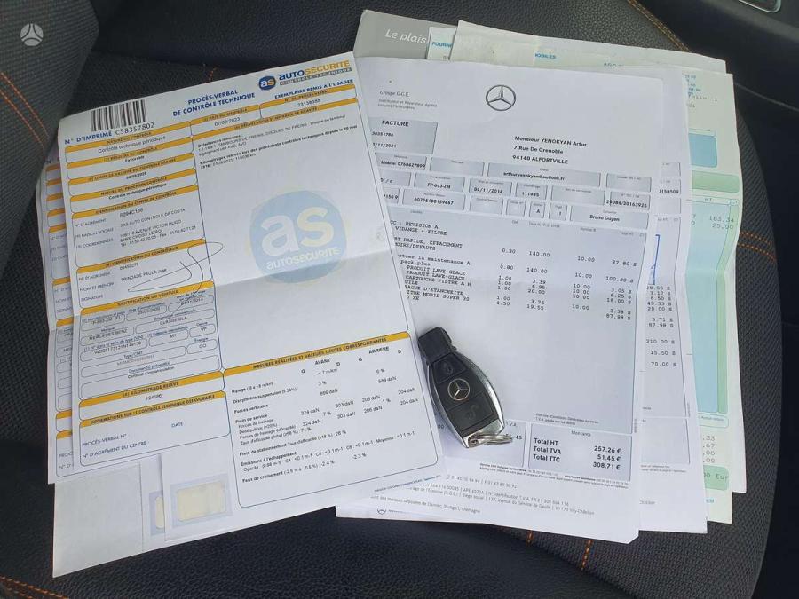 Grey Mercedes-Benz CLA 180 2014 in Taurage, with an engine capacity of 1.50 L and mileage of 127 thousand km for 11500 €, photo 44 on AUTOMOTO.COM.LV