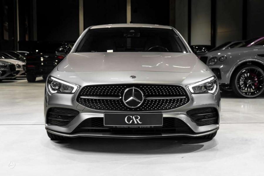 Grey Mercedes-Benz CLA 180 2019 in Riga, with an engine capacity of 1.33 L and mileage of 93 thousand km for 26900 €, photo 3 on AUTOMOTO.COM.LV