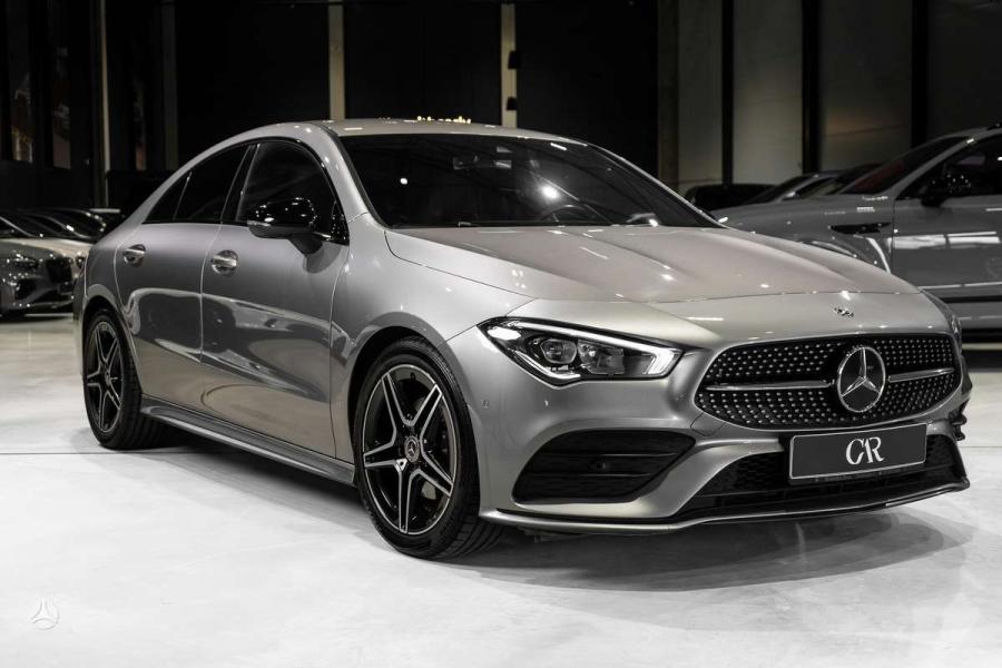 Grey Mercedes-Benz CLA 180 2019 in Riga, with an engine capacity of 1.33 L and mileage of 93 thousand km for 26900 €, photo 4 on AUTOMOTO.COM.LV