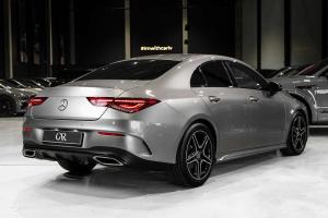 Grey Mercedes-Benz CLA 180 2019 in Riga, with an engine capacity of 1.33 L and mileage of 93 thousand km for 26900 €, photo 5 on AUTOMOTO.COM.LV