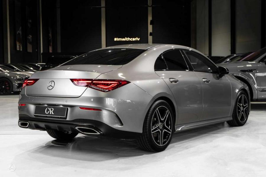 Grey Mercedes-Benz CLA 180 2019 in Riga, with an engine capacity of 1.33 L and mileage of 93 thousand km for 26900 €, photo 5 on AUTOMOTO.COM.LV