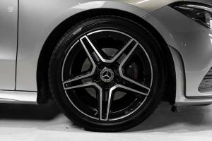 Grey Mercedes-Benz CLA 180 2019 in Riga, with an engine capacity of 1.33 L and mileage of 93 thousand km for 26900 €, photo 8 on AUTOMOTO.COM.LV