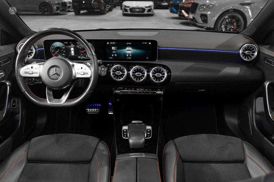 Grey Mercedes-Benz CLA 180 2019 in Riga, with an engine capacity of 1.33 L and mileage of 93 thousand km for 26900 €, photo 14 on AUTOMOTO.COM.LV