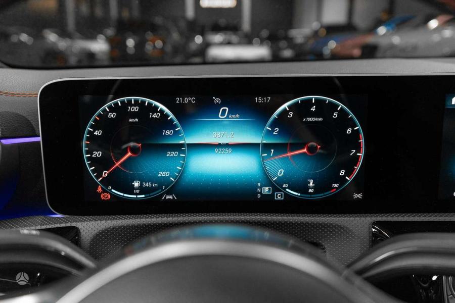 Grey Mercedes-Benz CLA 180 2019 in Riga, with an engine capacity of 1.33 L and mileage of 93 thousand km for 26900 €, photo 22 on AUTOMOTO.COM.LV